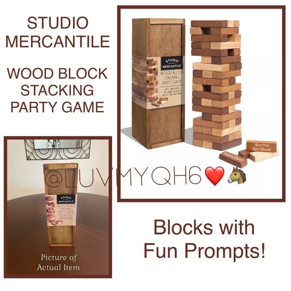 Studio Mercantile | Games | Studio Mercantile Block Stacking Game Set ...